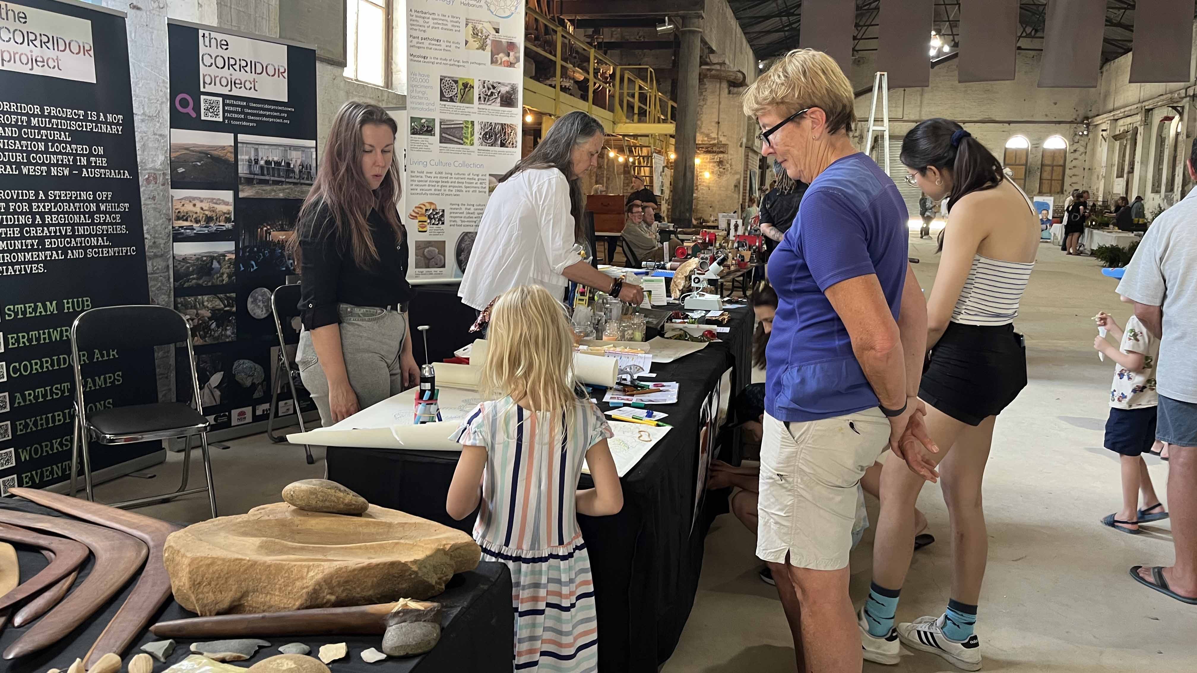 Portland Steam Fair Inspiring NSW stall – Inspiring Australia