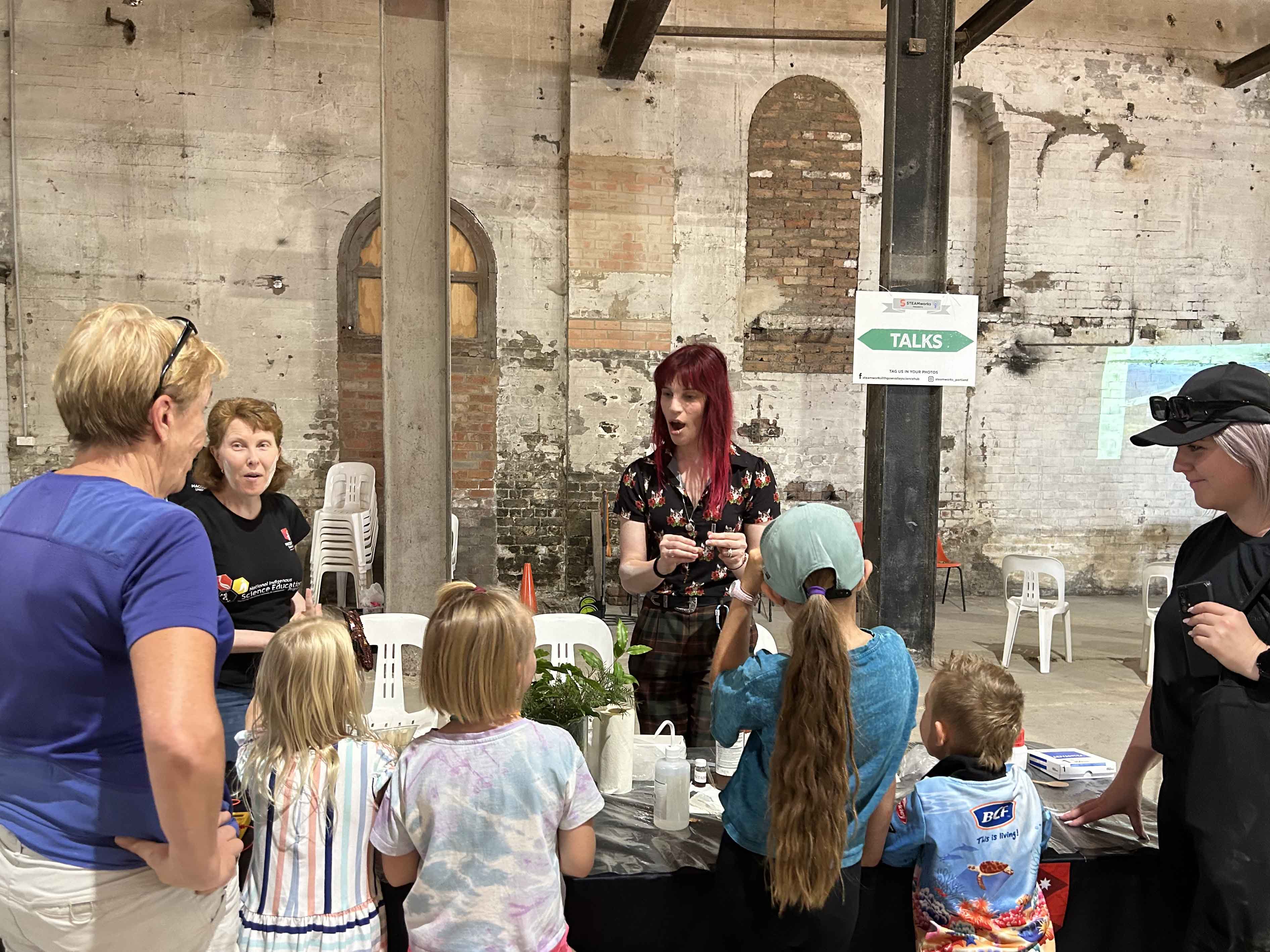 Portland Steam Fair NISEP stall cropped – Inspiring Australia